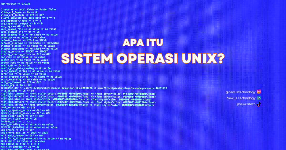 Apa itu Sistem Operasi UNIX?